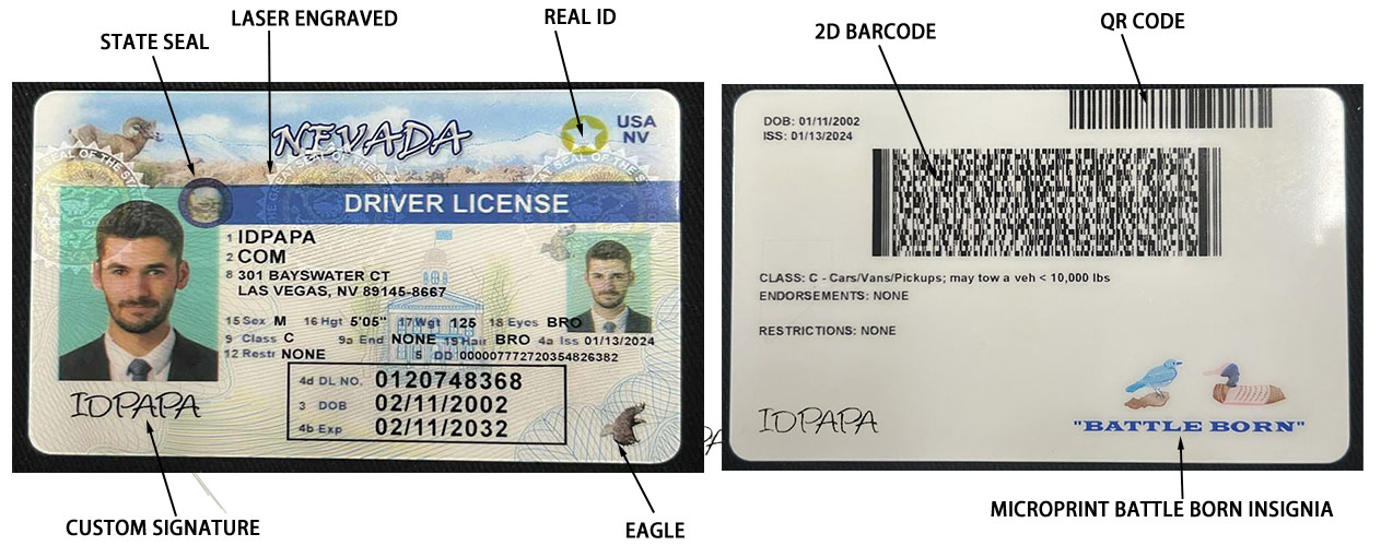 Nevada Fake ID - USID.SHOP- TOP ID Maker